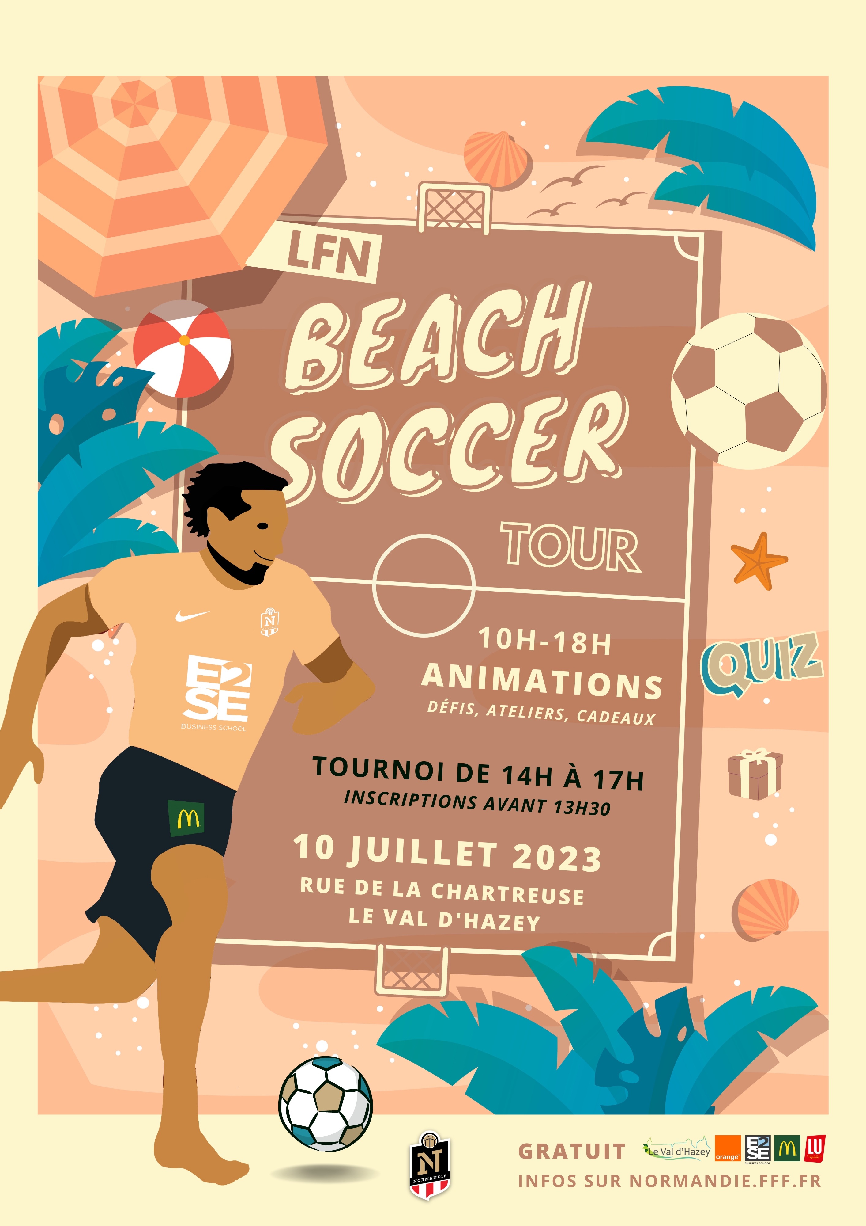 La 3ème étape du « LFN Beach Soccer Tour » en terre euroise – DISTRICT ...